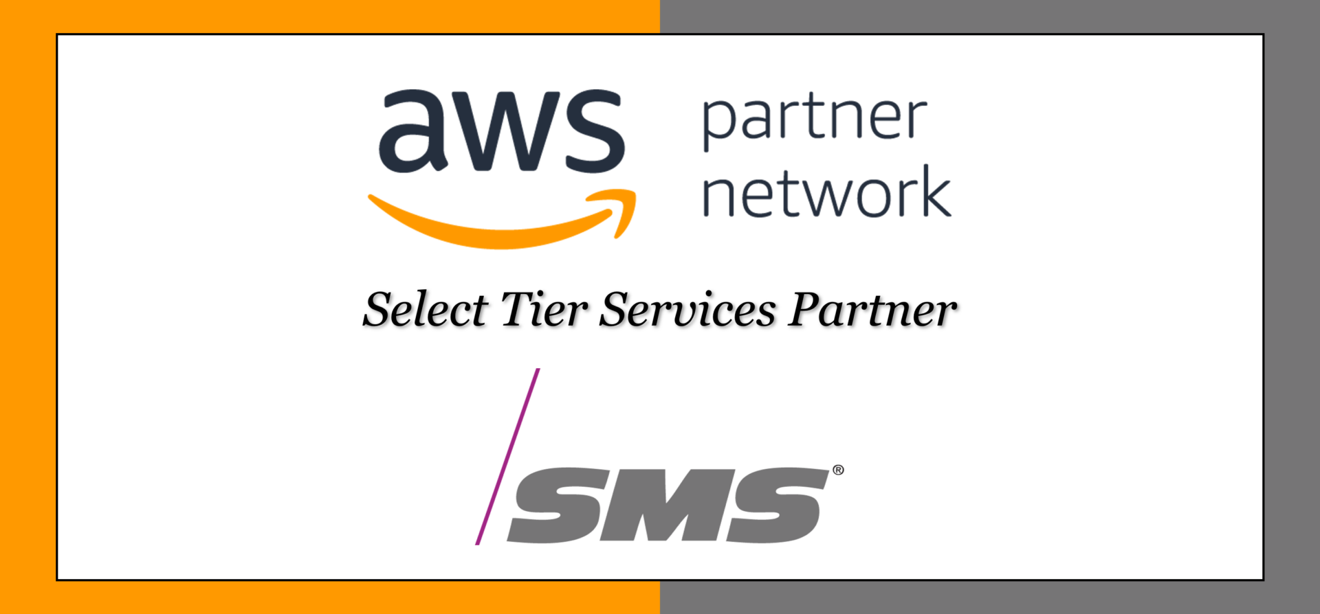 SMS Achieves AWS Select Tier Services Partner Status | SMS SMS Achieves AWS Select Tier Services Partner Status | SMS